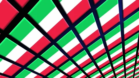 Italy Flag Animated Background 3d Animat... | Stock Video | Pond5