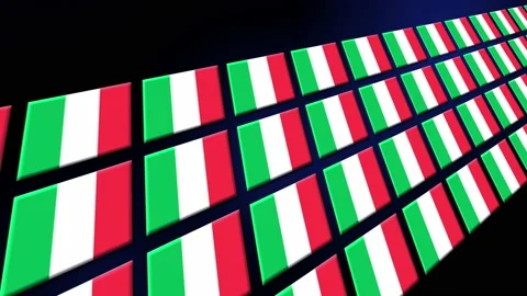 Italy Flag Animated Background 3d Animat... | Stock Video | Pond5