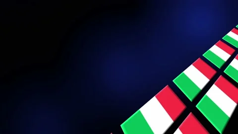 Italy Flag Animated Background 3d Animat... | Stock Video | Pond5