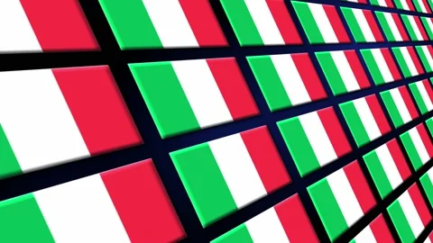 Italy Flag Animated Background 3d Animat... | Stock Video | Pond5