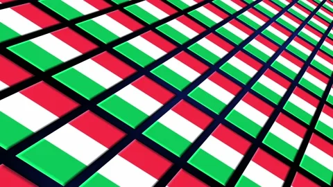 Italy Flag Animated Background 3d Animat... | Stock Video | Pond5