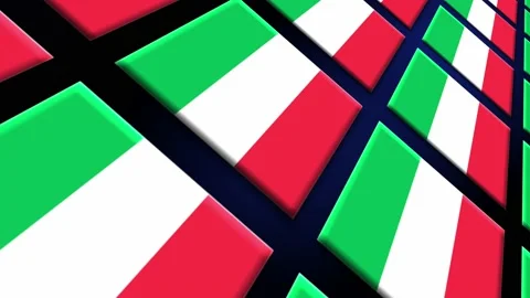 Italy Flag Animated Background 3d Animat... | Stock Video | Pond5