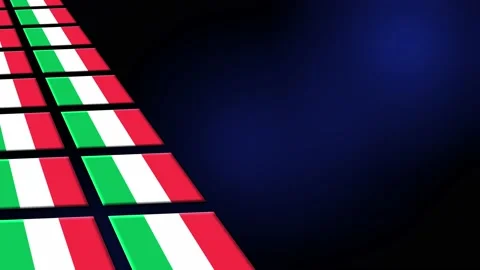 Italy Flag Animated Background 3d Animat... | Stock Video | Pond5