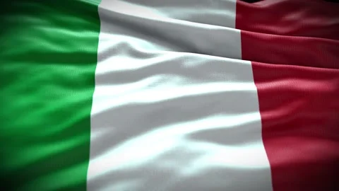 Italy Flag Realistic Loop Animation | Stock Video | Pond5