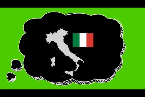 Italy - Hand-Drawn Animation - thinking ... | Stock Video | Pond5