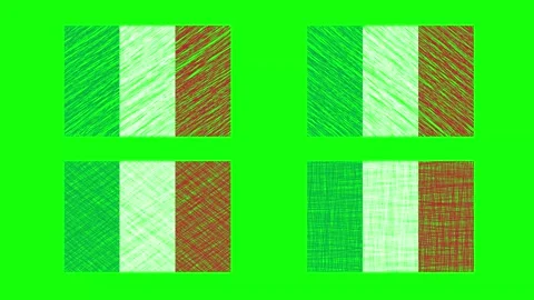 Italy Scribble Animation on Green Screen... | Stock Video | Pond5