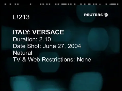 ITALY: VERSACE SHOW MEN'S SUMMER FASHION... | Stock Video | Pond5