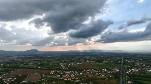 Italy's countryside under a canopy of br... | Stock Video | Pond5