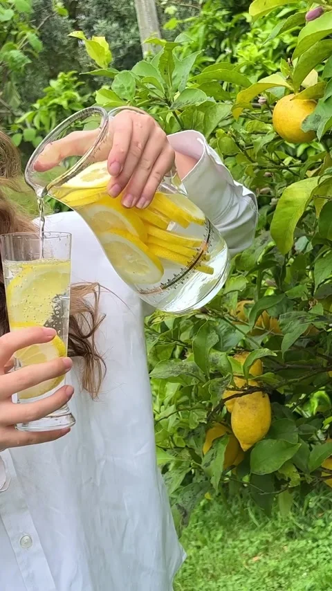 it's just a lemon paradise, a teenage gi... | Stock Video | Pond5