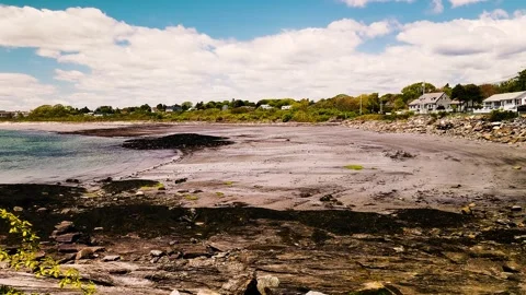 Its low tide at Kettle Cove State Park s... | Stock Video | Pond5