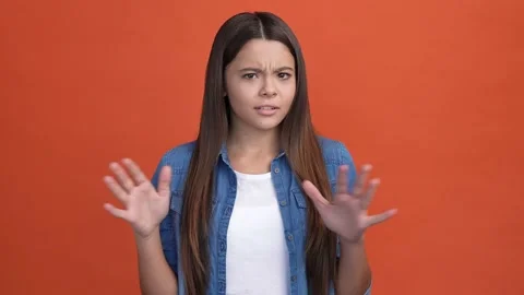 Its not me kid girl say she not do troub... | Stock Video | Pond5