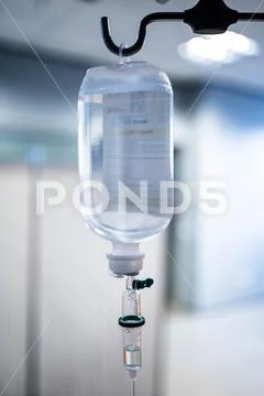IV Drip Fluid in Hospital Intravenous infusion drip equipment Stock ...