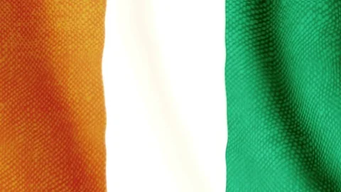 Ivory Coast flag waving animation | Stock Video | Pond5