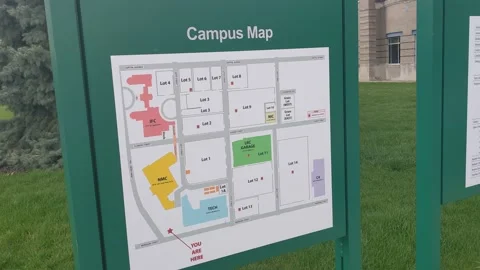 Ivy Tech Campus Map Signage | Stock Video | Pond5
