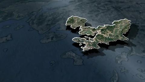 Izmir province - Animation Map | Stock Video | Pond5