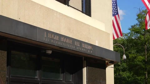 J Edgar Hoover FBI Building with America... | Stock Video | Pond5