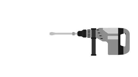 Jackhammer. Animation of the jackhammer.... | Stock Video | Pond5