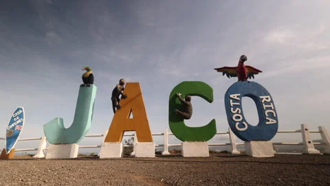Jaco Sign. Jaco Costa Rica. | Stock Video | Pond5