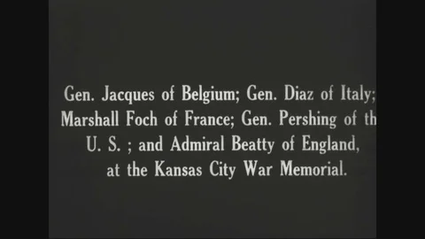 Jacques, Diaz, Marshall Foch, Pershing a... | Stock Video | Pond5