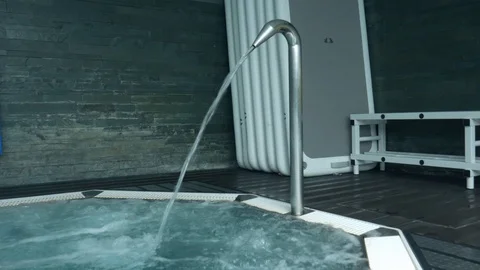 Jacuzzi nozzle water spray for ultimate ... | Stock Video | Pond5