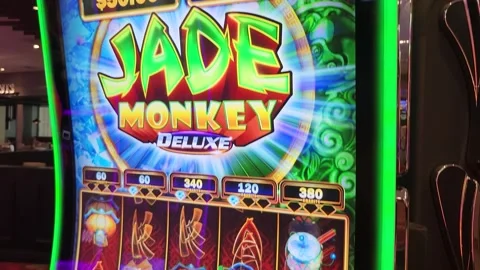 Jade Monkey Deluxe Slot Machine Casino G... | Stock Video | Pond5