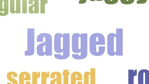 Jagged Word Cloud Animated Isolated On W... | Stock Video | Pond5