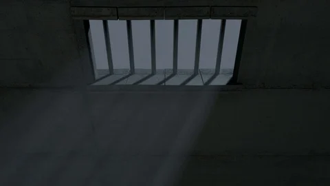 Jail cell interior day to night timelaps... | Stock Video | Pond5