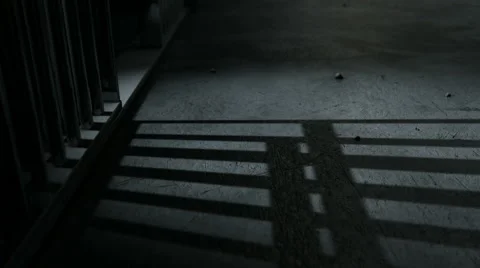 jail cell shadows animate view 3 | Stock Video | Pond5