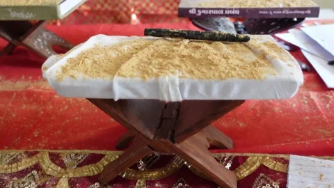 Jain Gyan Panchami Vidhi. Vaskep Poojan.... | Stock Video | Pond5