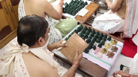 Jain Navratri Shree Yantra Poojan Sacred... | Stock Video | Pond5