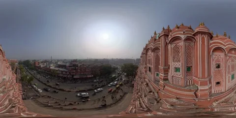 Jaipur,India, 2025, Jan 15, VR 360 city ... | Stock Video | Pond5