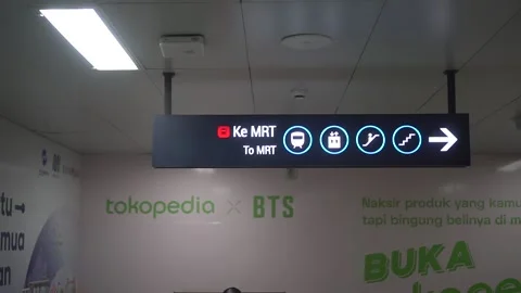 Jakarta MRT Station Sign | Stock Video | Pond5