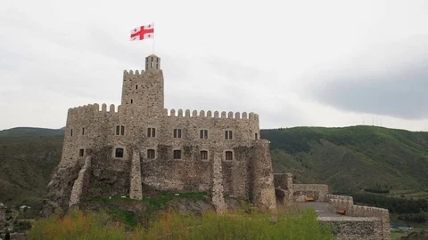 Jakeli Castle medieval castle complex in... | Stock Video | Pond5