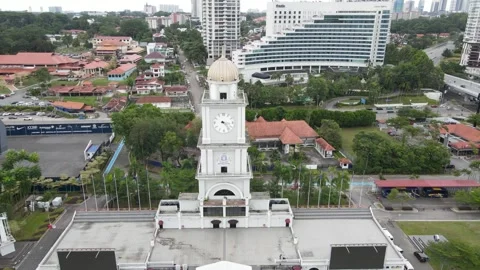 Jam Besar Dataran in Johor Bahru Clock T... | Stock Video | Pond5