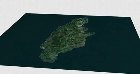 Jamaica map rotation 360 loop ccw with 3... | Stock Video | Pond5