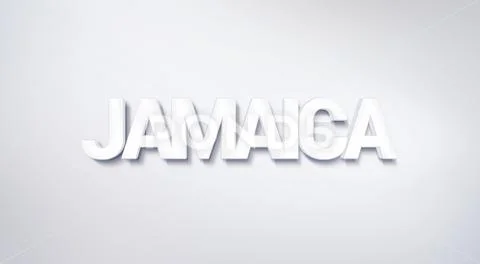 Jamaica, text design. calligraphy. Typography poster. Usable as ...