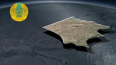 Jambyl Region - Animation Map | Stock Video | Pond5