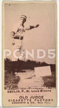 Photograph: James H. "Jim" Devlin, Pitcher, St. Louis Browns, from the ...