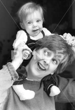 Janet Dowding With 6-month-old Daughter Rebecca. Femail Story. Box 702 ...