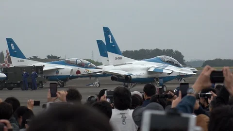 JAPAN : Blue Impulse Japan Air Self-Defe... | Stock Video | Pond5