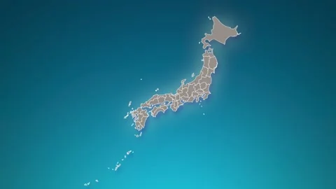 japan country map with zoom in Realistic... | Stock Video | Pond5
