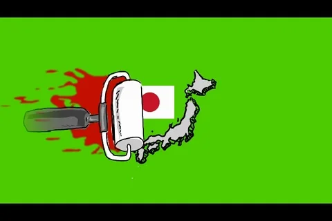 Japan - Hand-Drawn Animation - scroll pa... | Stock Video | Pond5