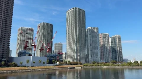 Japan High-rise condo Tokyo Shinonome 20... | Stock Video | Pond5
