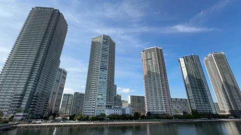 Japan High-rise condo Tokyo Shinonome 20... | Stock Video | Pond5
