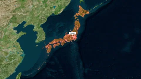 Japan Map Stock Footage ~ Royalty Free Stock Videos | Pond5