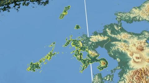 Physical Map Of Japan Physical Map Of Kanto