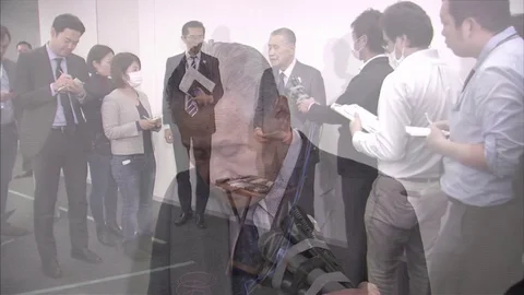 Japan Olympics chief: torch handover and... | Stock Video | Pond5