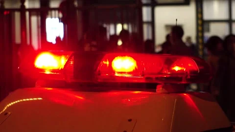 JAPAN : Red rotating beacon light on pol... | Stock Video | Pond5