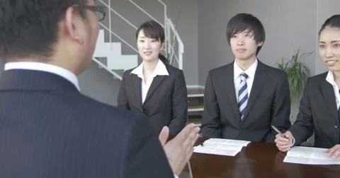 Japanese Man Business Smiling Stock Video Footage | Royalty Free ...