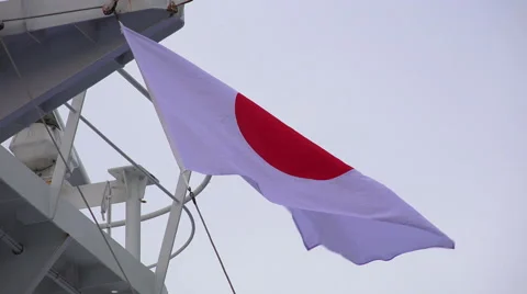 Japan Flag Flying Stock Video Footage | Royalty Free Japan Flag Flying ...